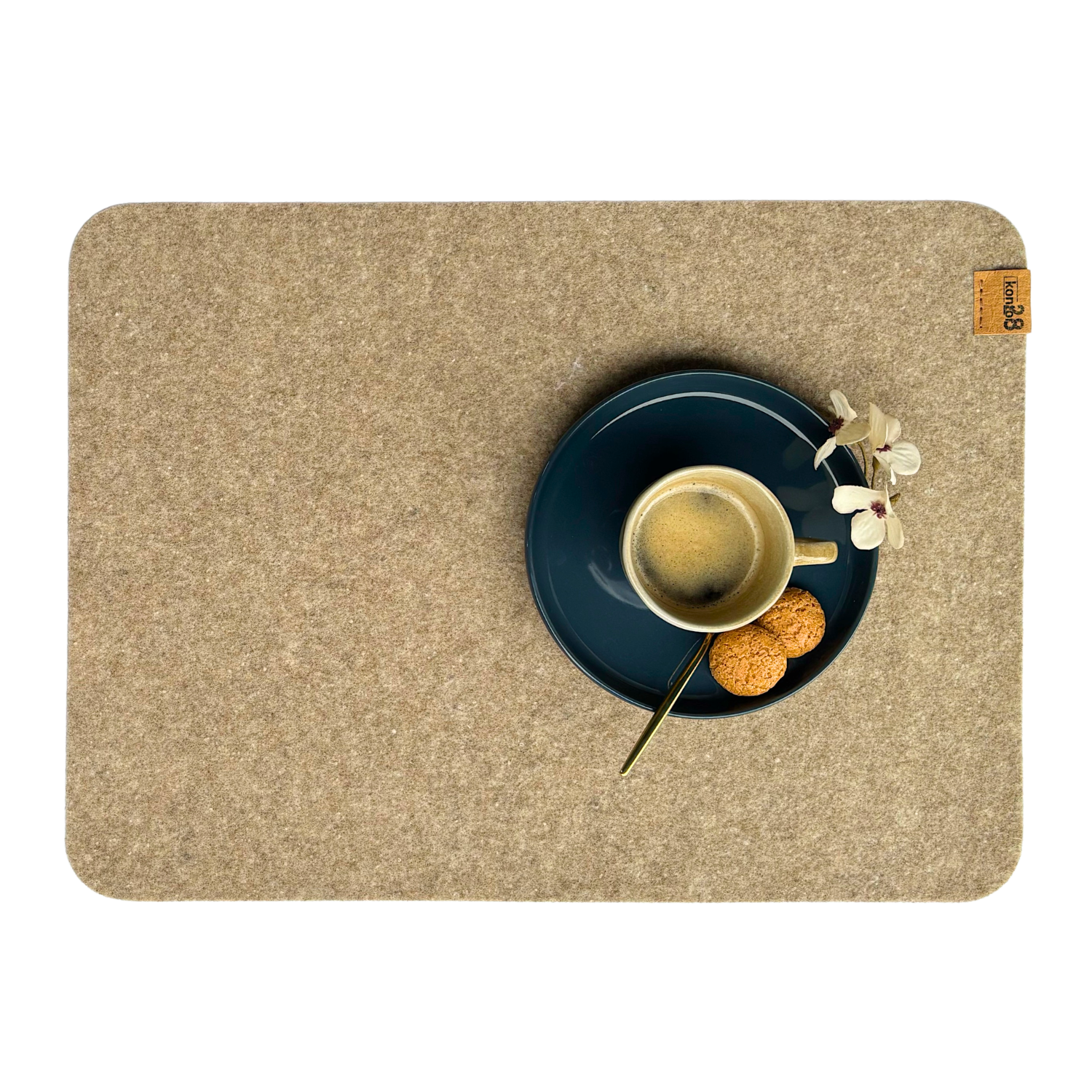 Filz Tischset Design RUNDAD – modern, nachhaltig aus Recycling-Filz ...